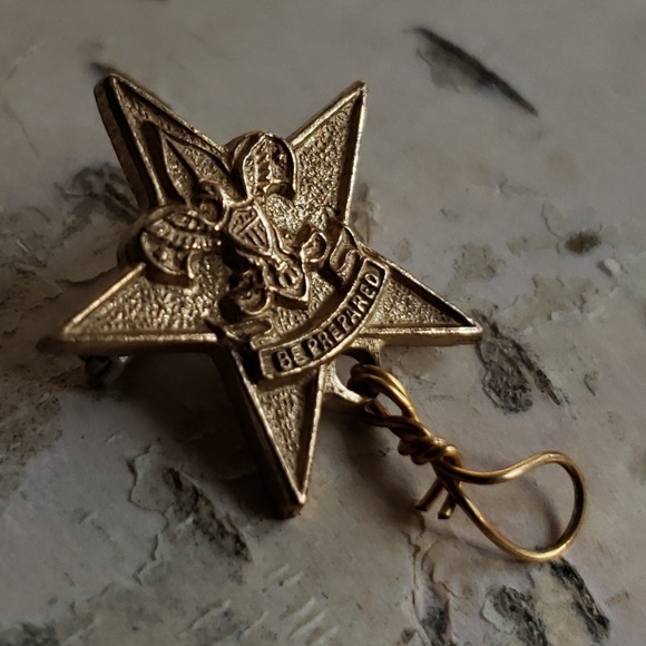 Boy Scouts | Accessories | Vintage Boy Scout Star Rank Pin Be Prepared ...